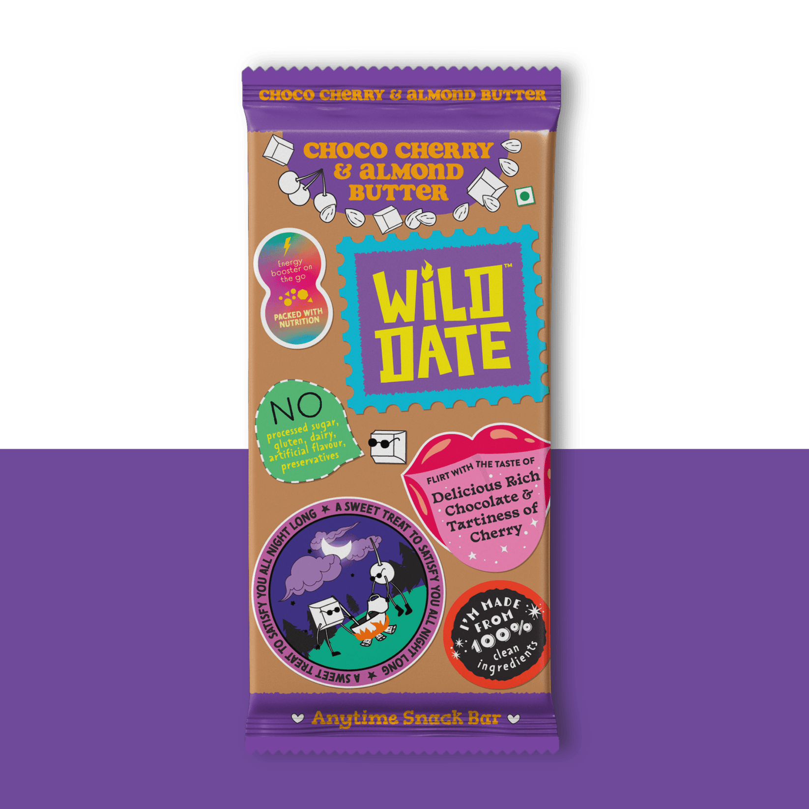 Choco Cherry and Almond Butter | Snack Bar | Wild Date