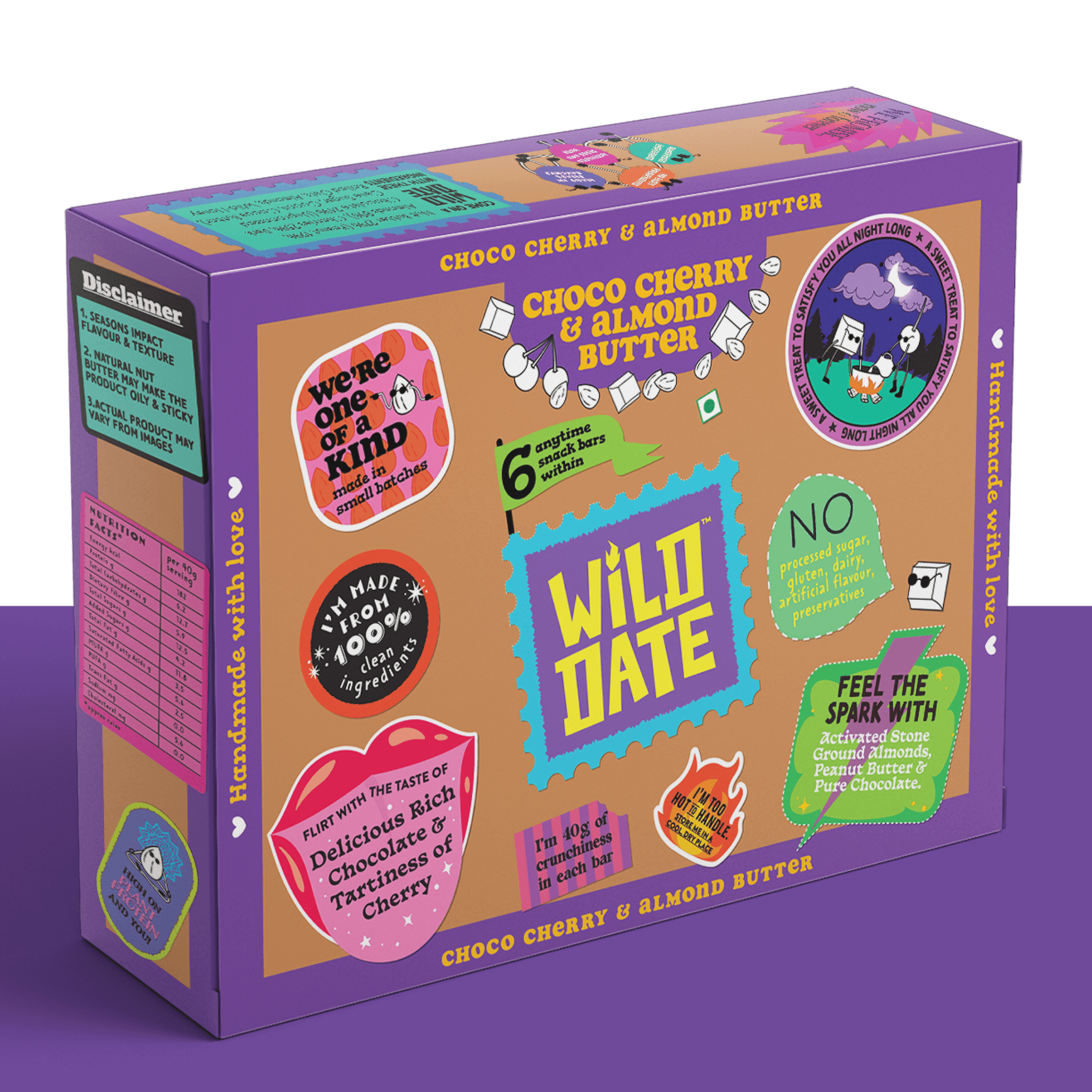 Choco Cherry and Almond Butter | Snack Bar | Wild Date